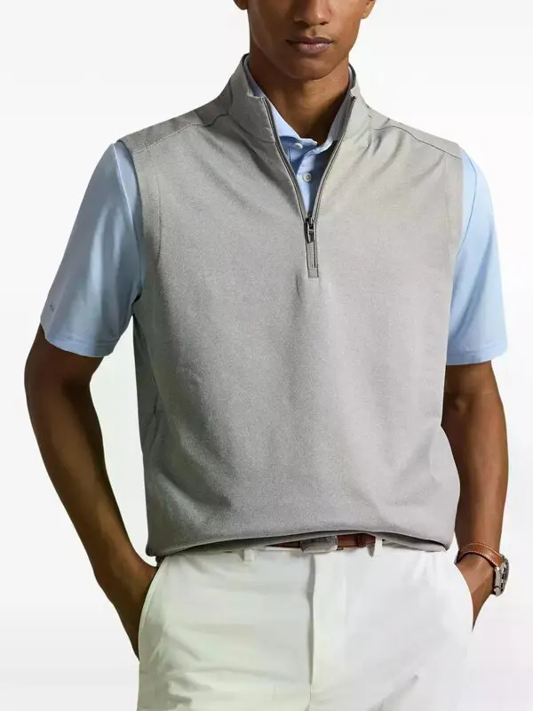 Rlx Ralph Lauren Zipped High-neck Vest - Grey