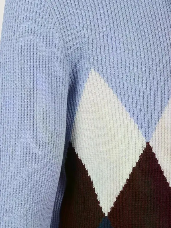 BALLANTYNE Argyle Round-neck Pullover