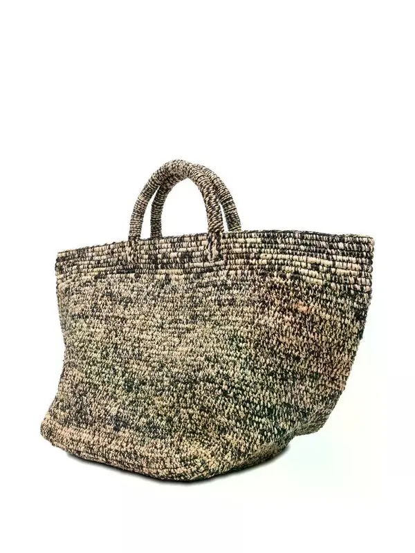 IBELIV Woven Top Handle Tote Bag