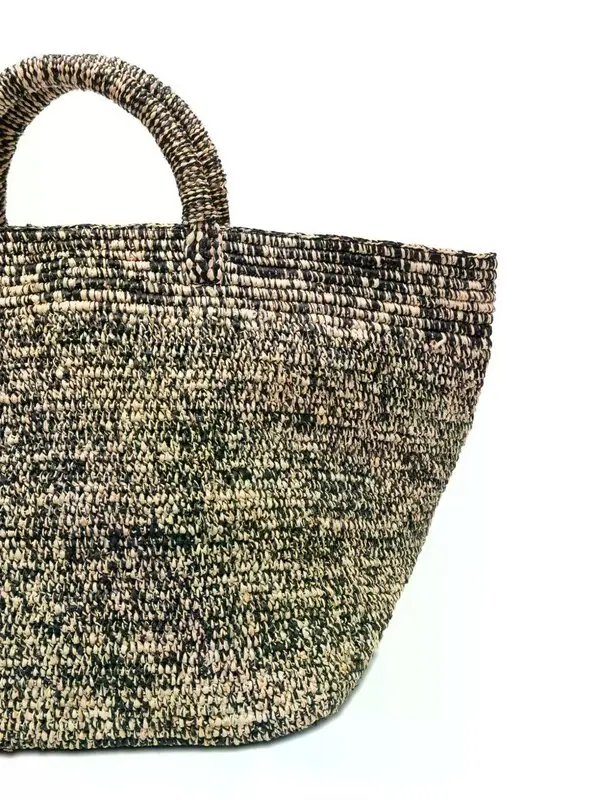IBELIV Woven Top Handle Tote Bag