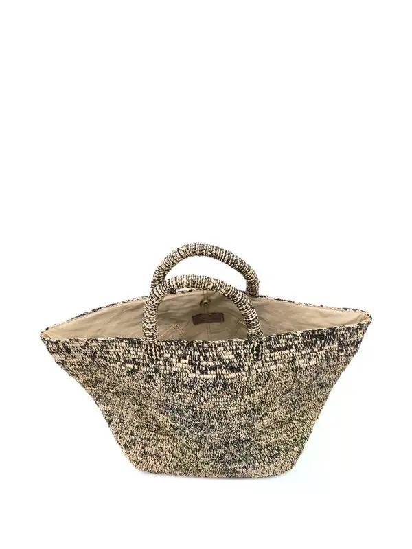 IBELIV Woven Top Handle Tote Bag