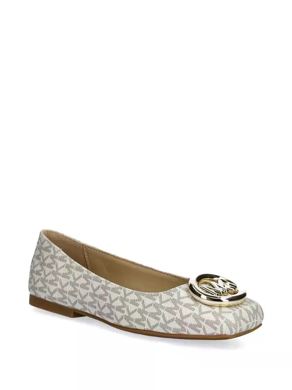 Michael Kors Milan Logo Pattern Ballet Flats - Neutrals