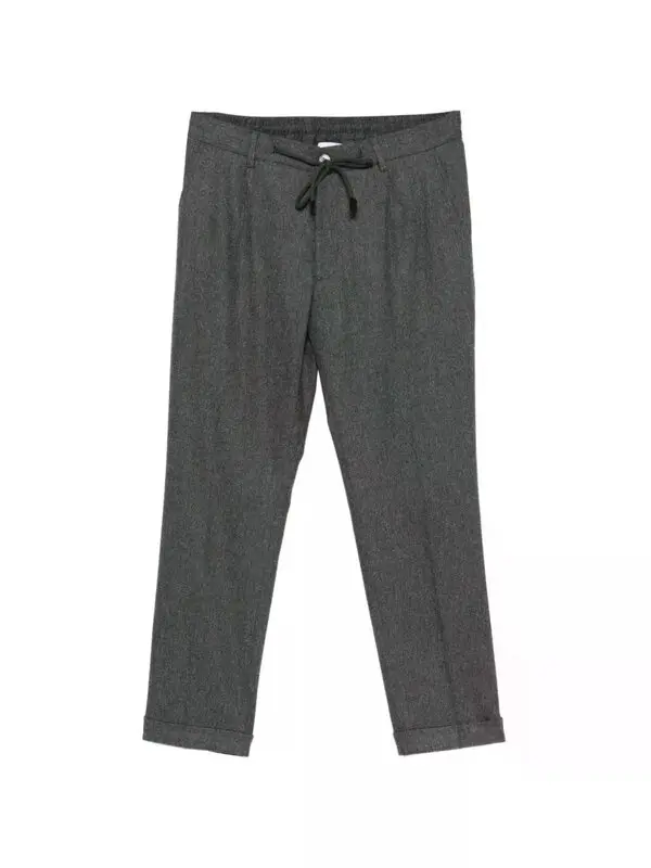 GRAN SASSO Drawstring Cuffed Trousers - Grey