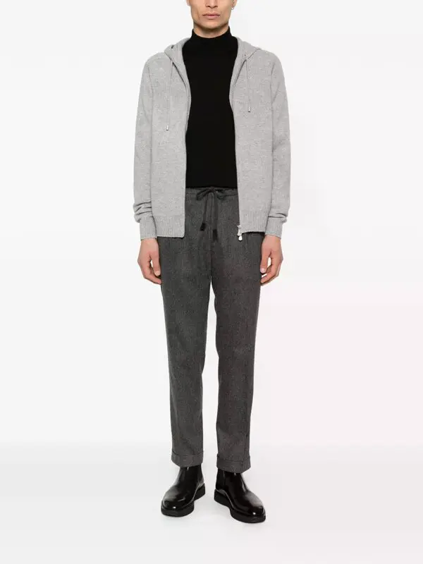 GRAN SASSO Drawstring Cuffed Trousers - Grey