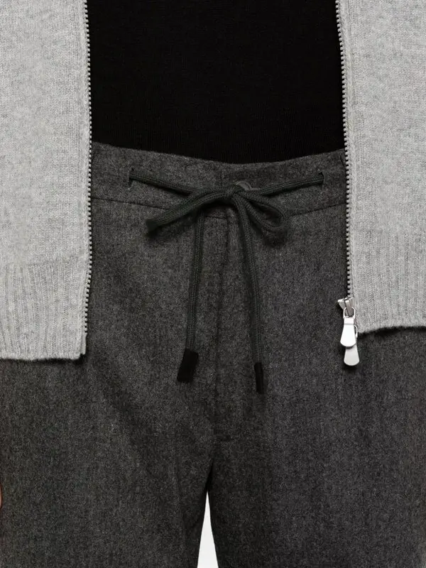 GRAN SASSO Drawstring Cuffed Trousers - Grey