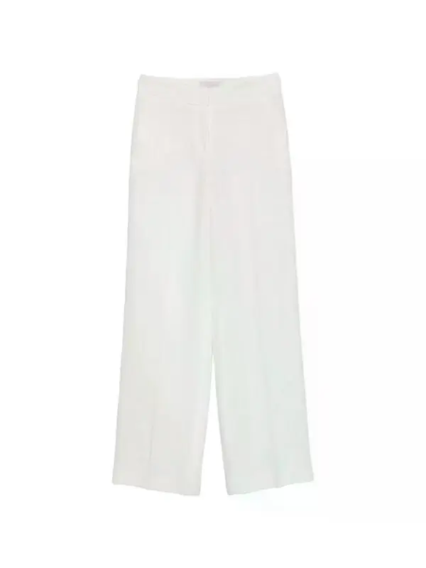 VIA MASINI 80 Linen Wide-leg Trousers