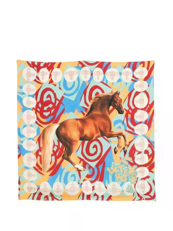 VIVIENNE WESTWOOD Printed Scarf - Blue