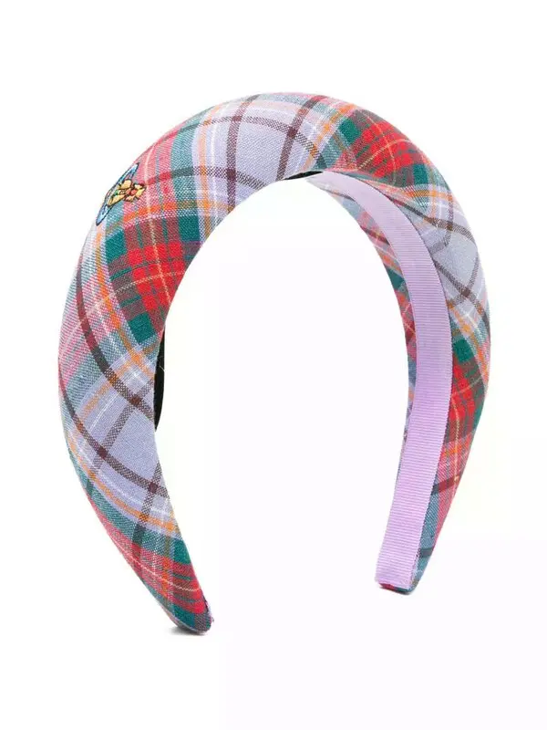 VIVIENNE WESTWOOD Tartan Hair Accessory - Purple