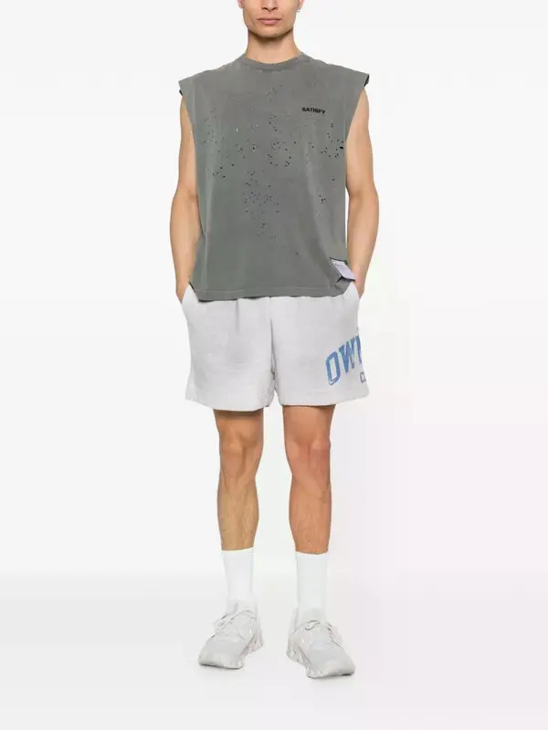 Satisfy Mothtech Distressed Logo-print Vest
