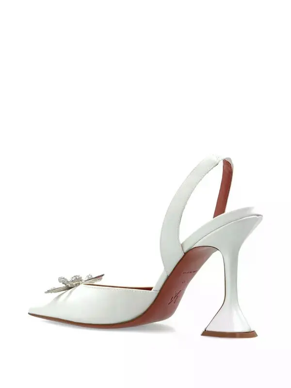 Amina Muaddi Rosie Bow-detail Slingback Pumps