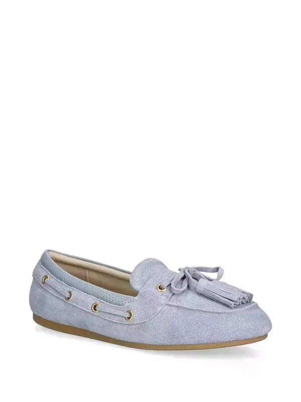 Liu Jo Suede Loafers With Tassel Detail - Blue