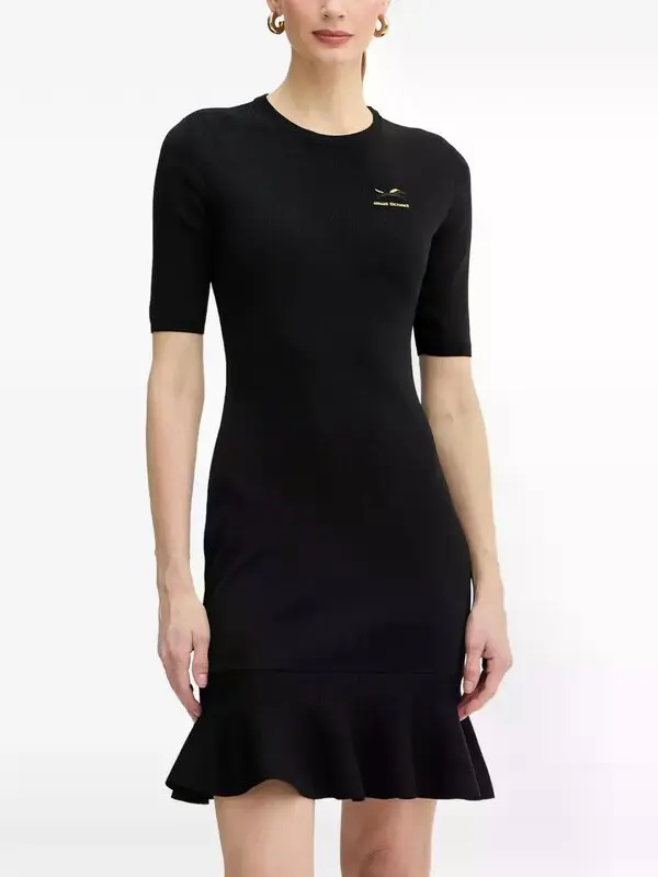Armani Exchange Ruffled Mini Dress