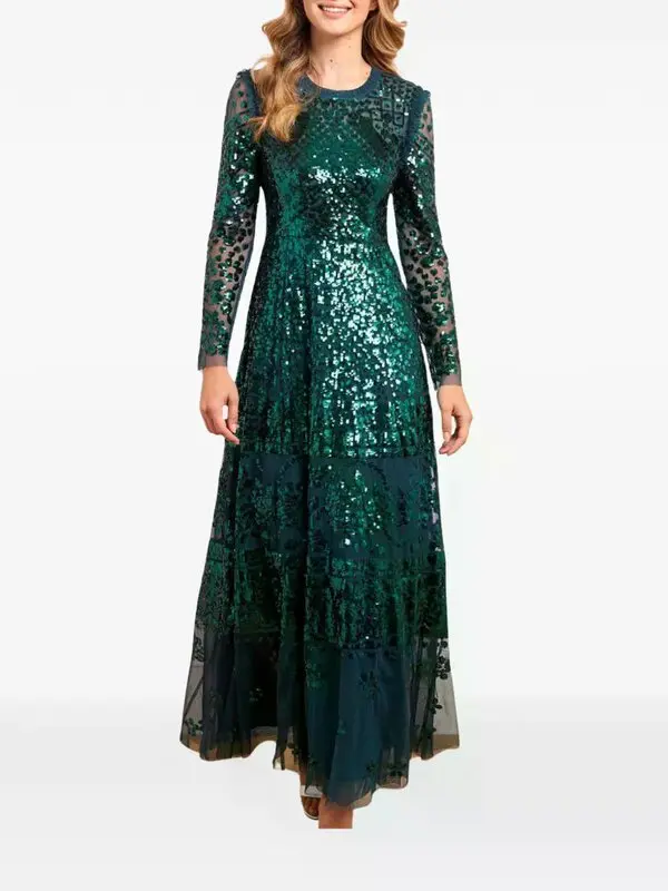 NEEDLE & THREAD Aurora Sequin-embellished Gown