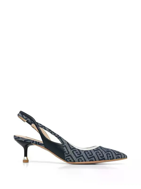 Liu Jo Jacquard Slingback Pumps - Blue
