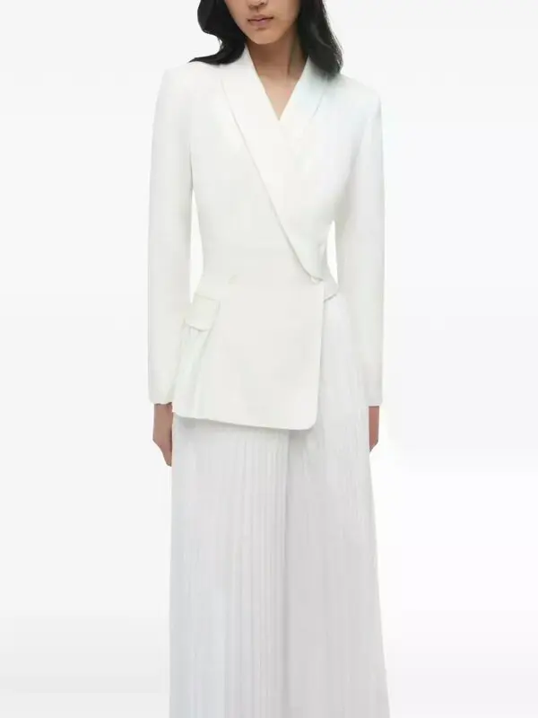 Simkhai Alexandra Pleated Blazer Dress