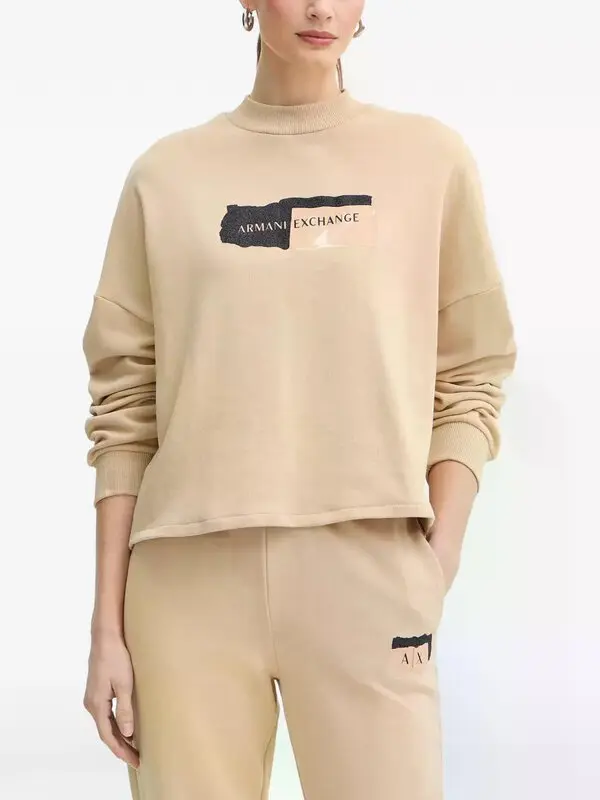 Armani Exchange Graphic Print Sweatshirt - Neutrals