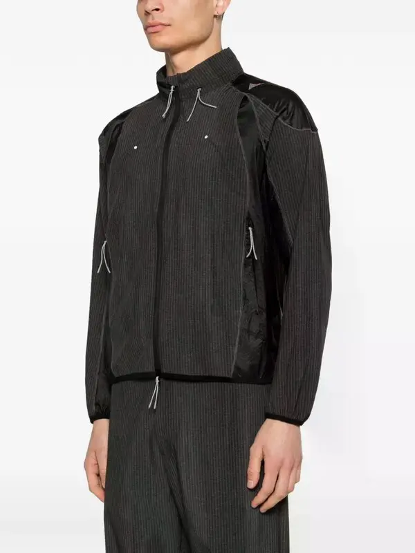 ROA Zip-fastening Striped Jacket