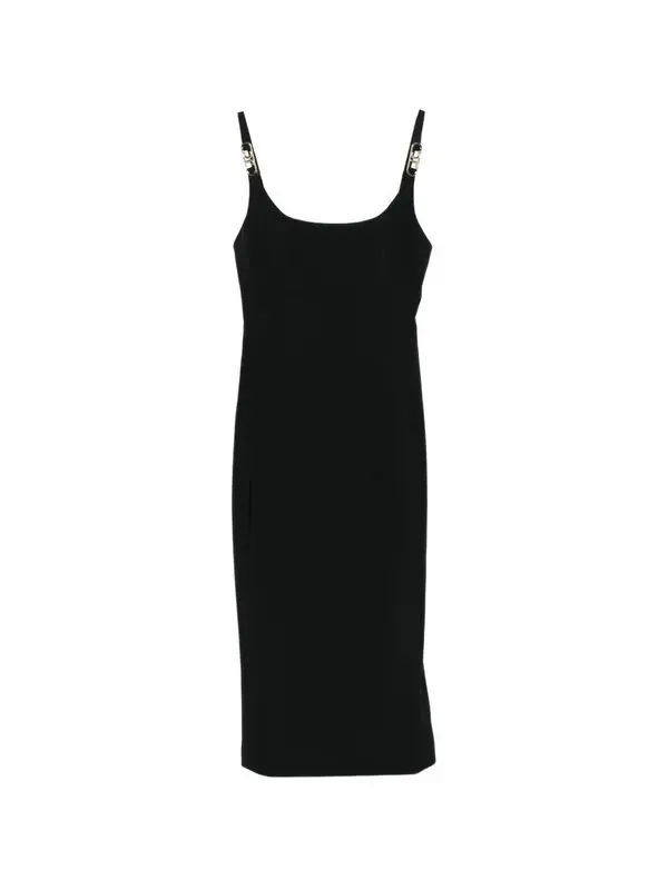 Just Cavalli Strap Midi Dress - Black