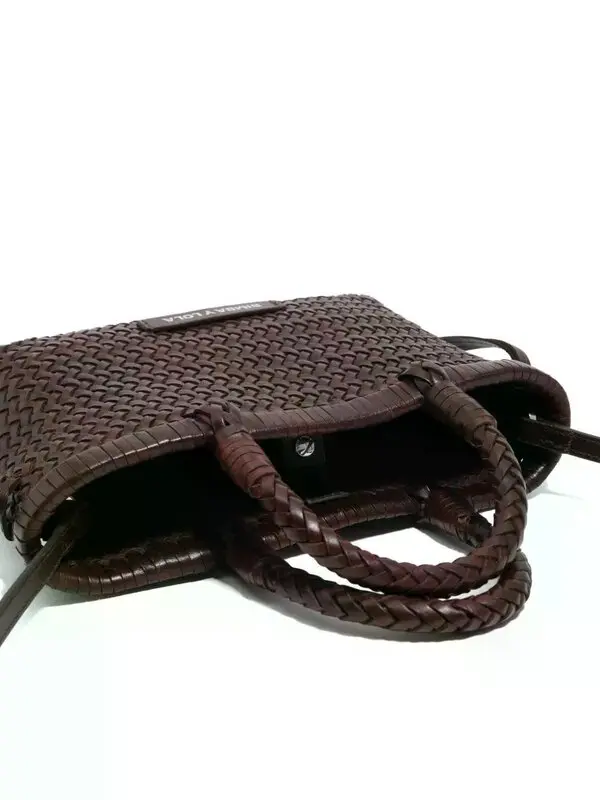 Bimba Y Lola Woven Leather Tote Bag