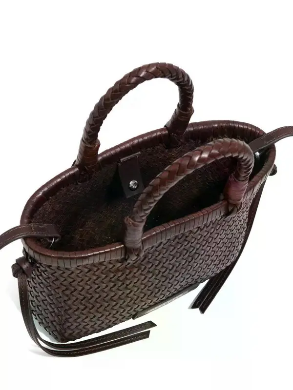 Bimba Y Lola Woven Leather Tote Bag