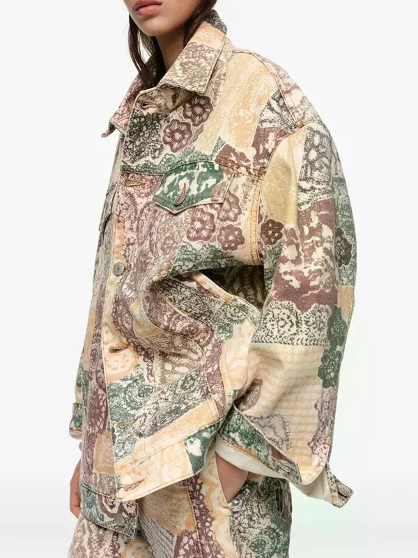 Bimba Y Lola Printed Cotton Jacket