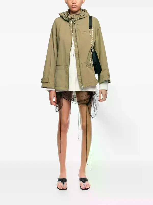Bimba Y Lola Hooded Zipped Jacket