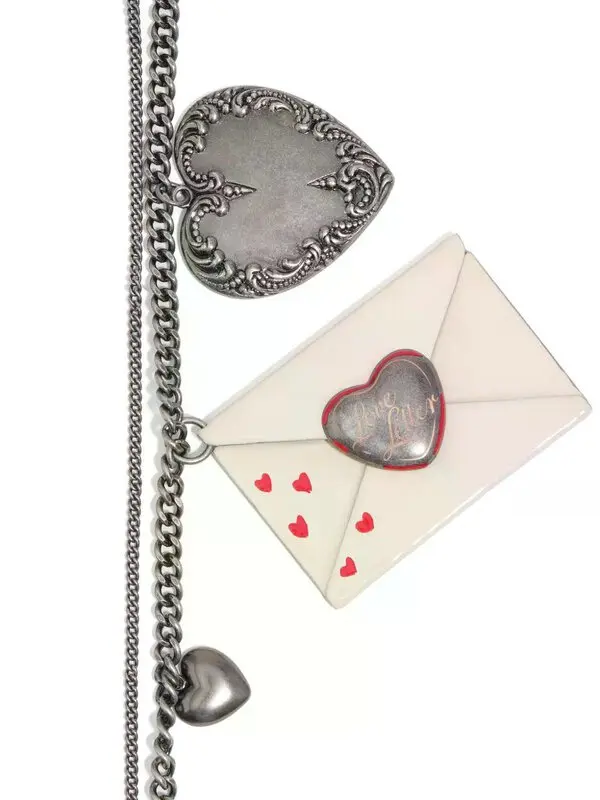 Bimba Y Lola Heart Envelope Chain Necklace