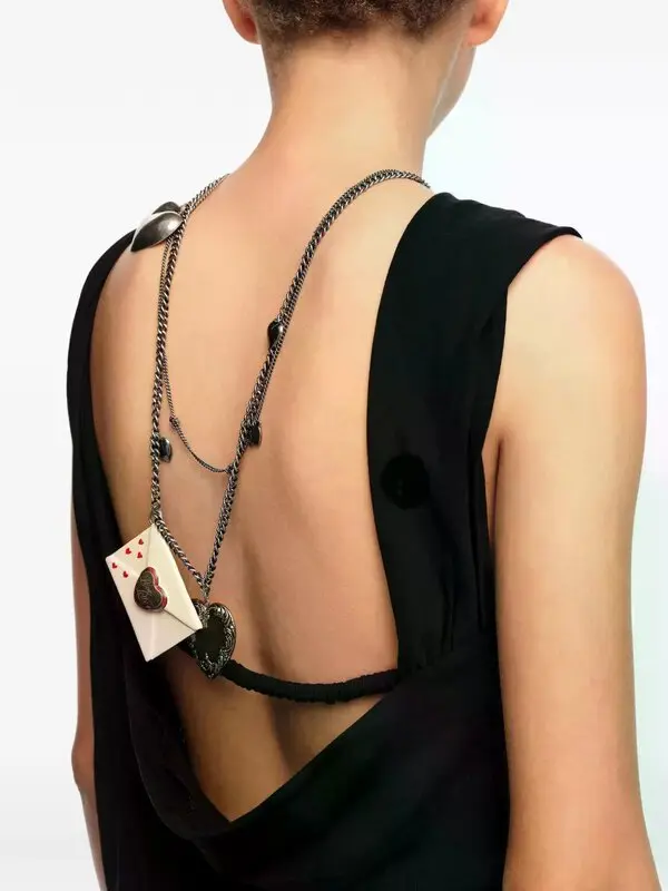 Bimba Y Lola Heart Envelope Chain Necklace