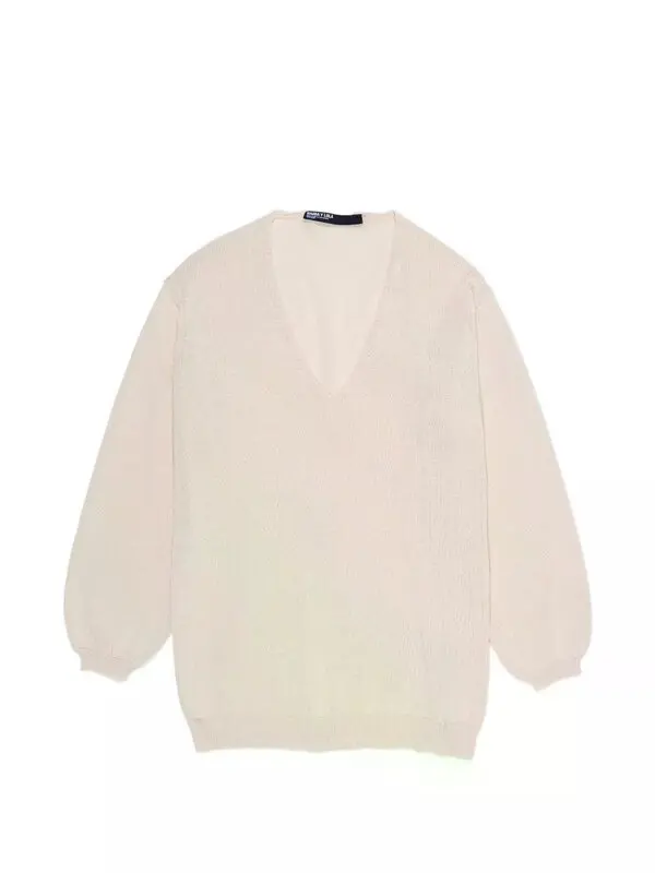 Bimba Y Lola V-neck Balloon Sleeve Top