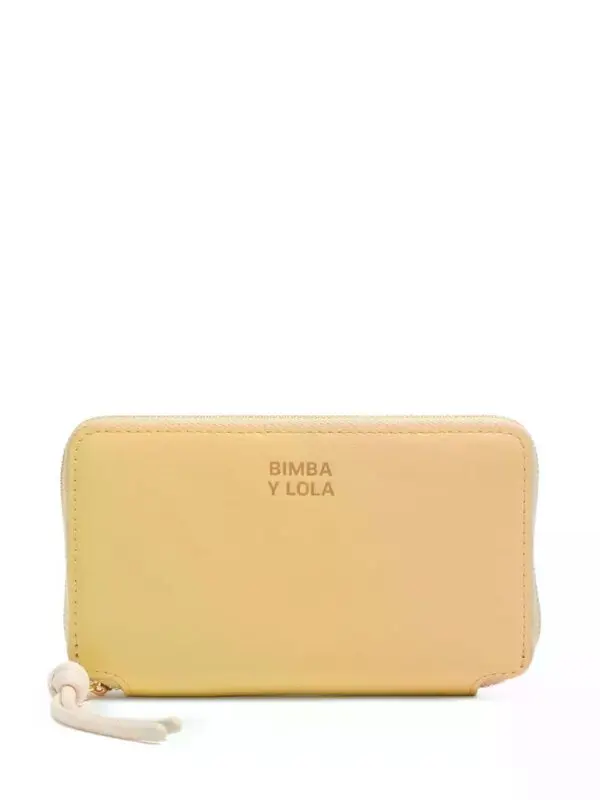 Bimba Y Lola Banana Medium Leather Wallet - Yellow