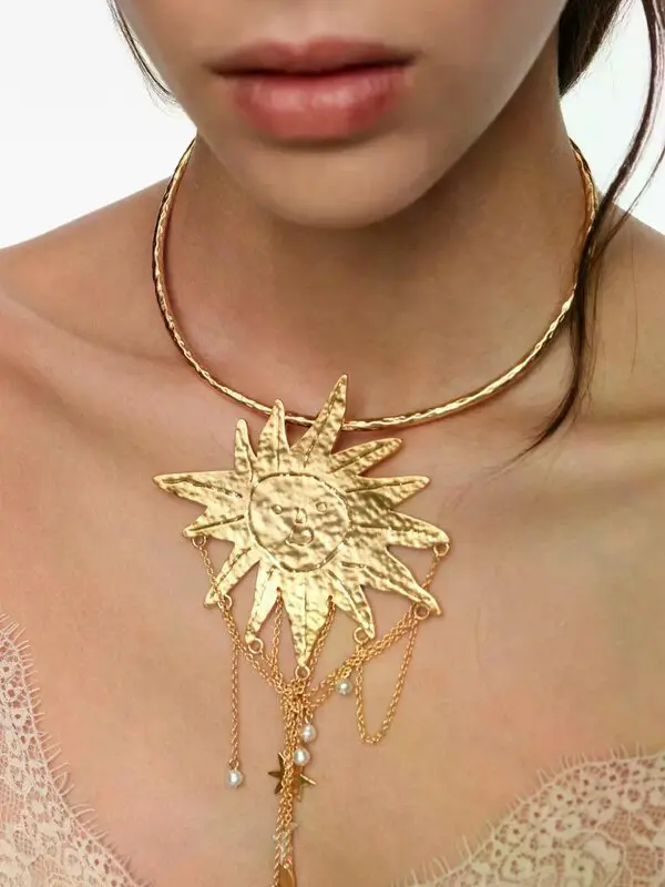 Bimba Y Lola Sun Pendant Necklace