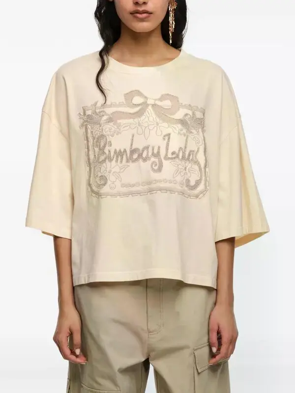 Bimba Y Lola Graphic-print T-shirt - Neutrals