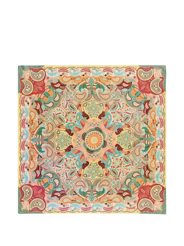 Bimba Y Lola Paisley-print Scarf - Yellow