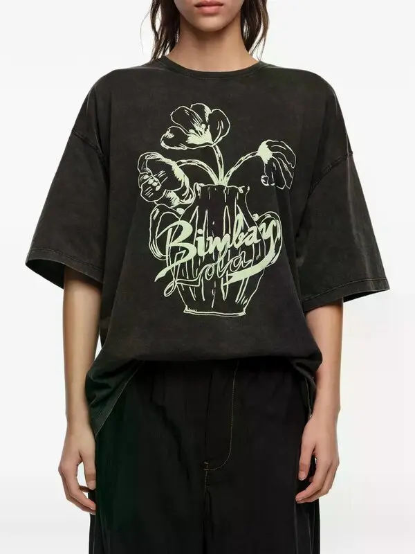 Bimba Y Lola Floral Print T-shirt