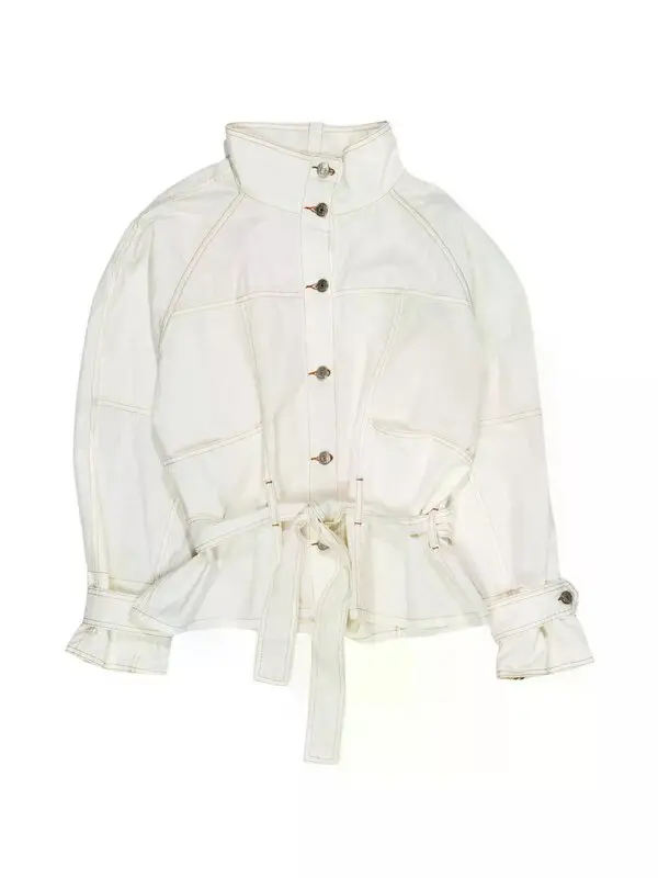 Bimba Y Lola Belted Cotton Jacket