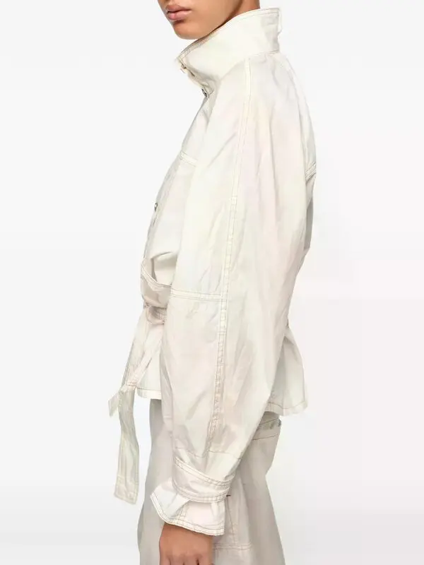 Bimba Y Lola Belted Cotton Jacket