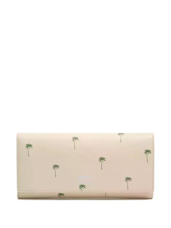 Bimba Y Lola Palms Large Wallet - Neutrals