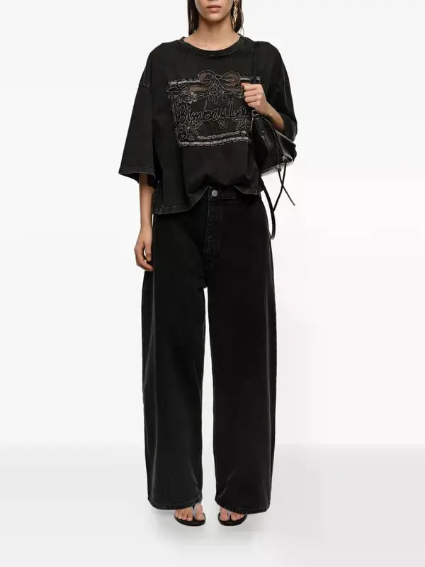 Bimba Y Lola Graphic Print T-shirt - Black