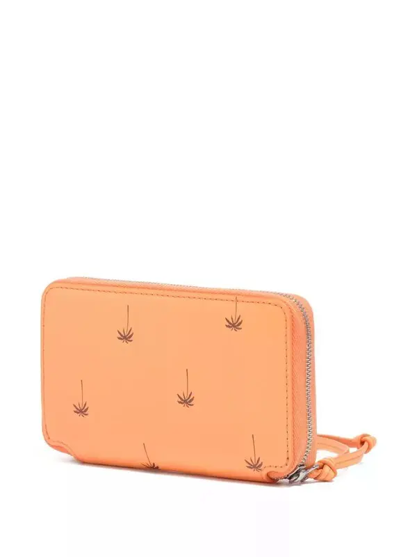 Bimba Y Lola Palms Zip Leather Wallet