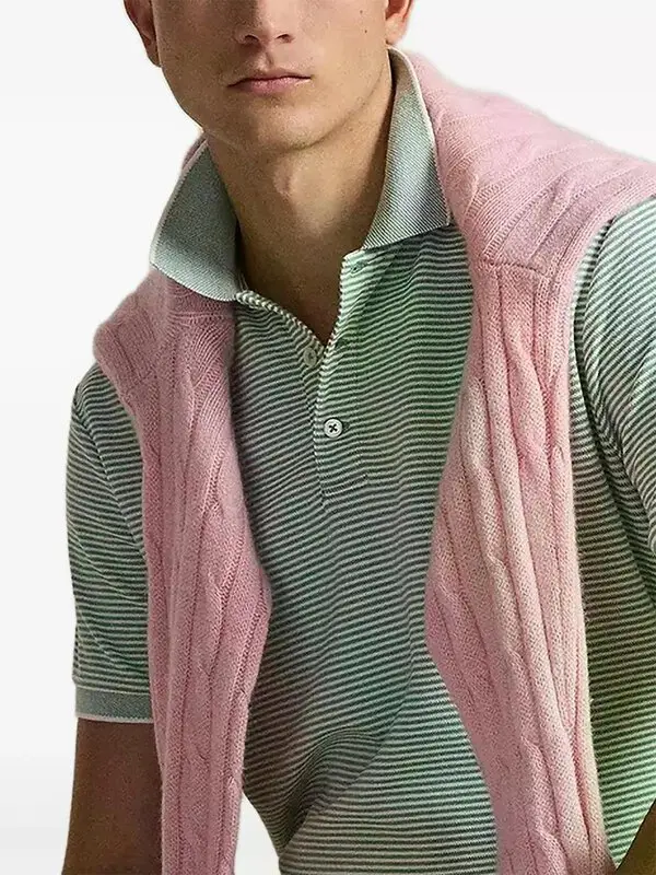 Polo Ralph Lauren Striped Logo Polo Shirt