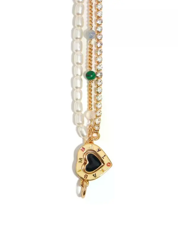 Bimba Y Lola Heart Pearl Bracelet