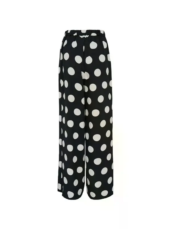 Junya Watanabe Polka-dot Trousers - Black