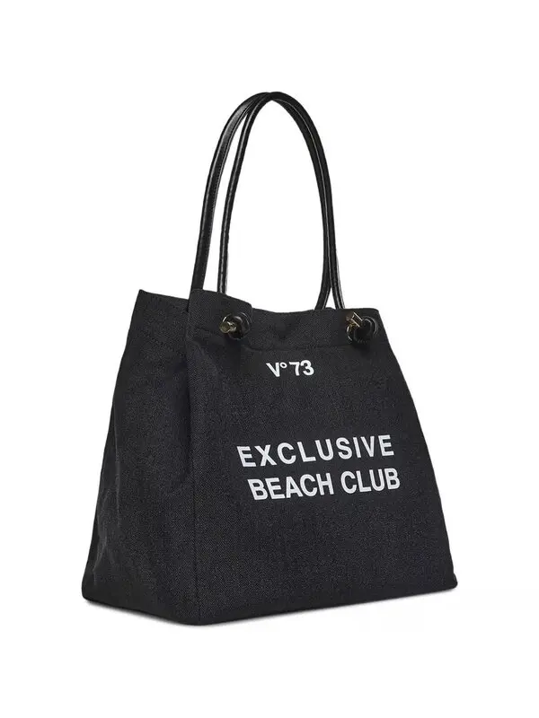 V°73 Shoulder Bag With Top Handle - Black