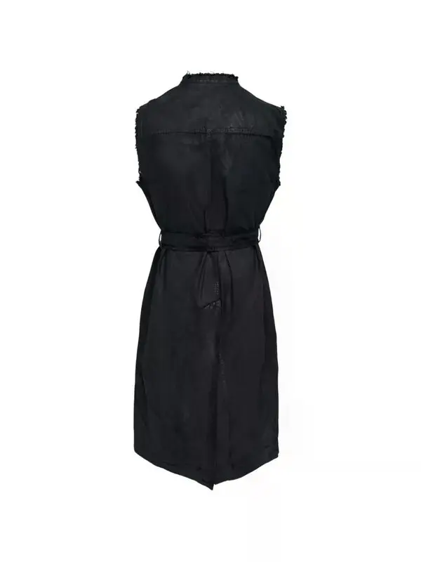 Rick Owens Belted Sleeveless Coat