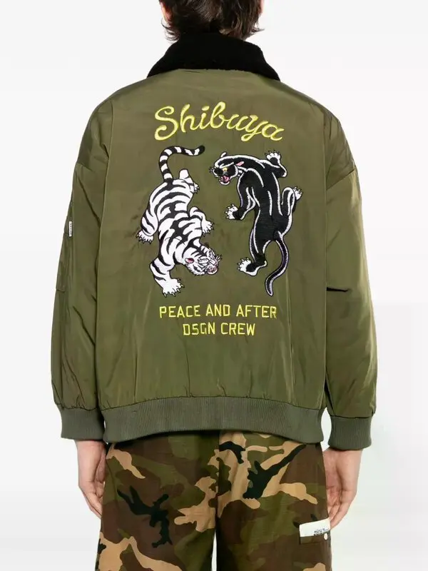 PEACE AND AFTER Zip-up Embroidered Jacket