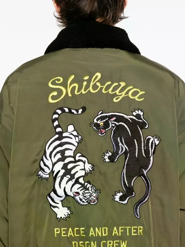 PEACE AND AFTER Zip-up Embroidered Jacket