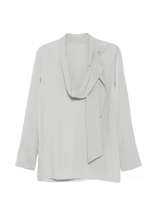 SYSTEM Tie-neck Relaxed Fit Blouse