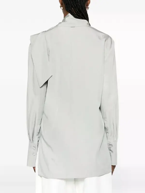 SYSTEM Tie-neck Relaxed Fit Blouse