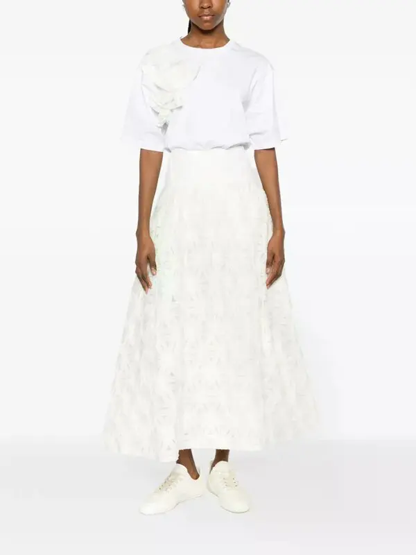 Simkhai Floral Print A-line Midi Skirt