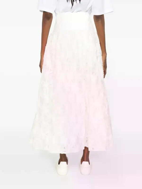Simkhai Floral Print A-line Midi Skirt